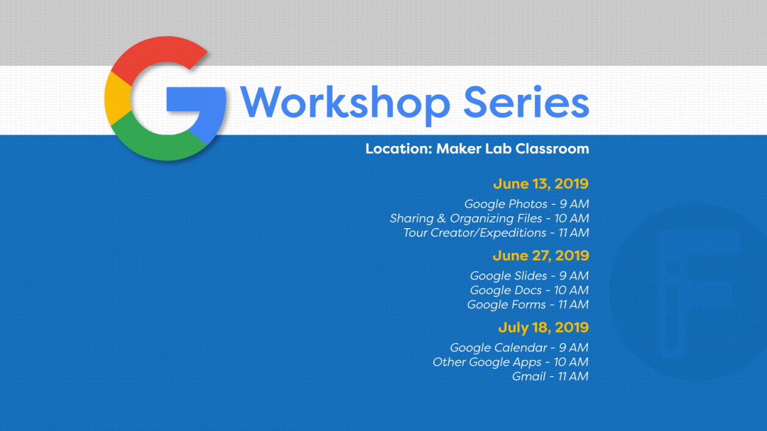 Google Workshop Series 3 Rsvp Innovation Foundry